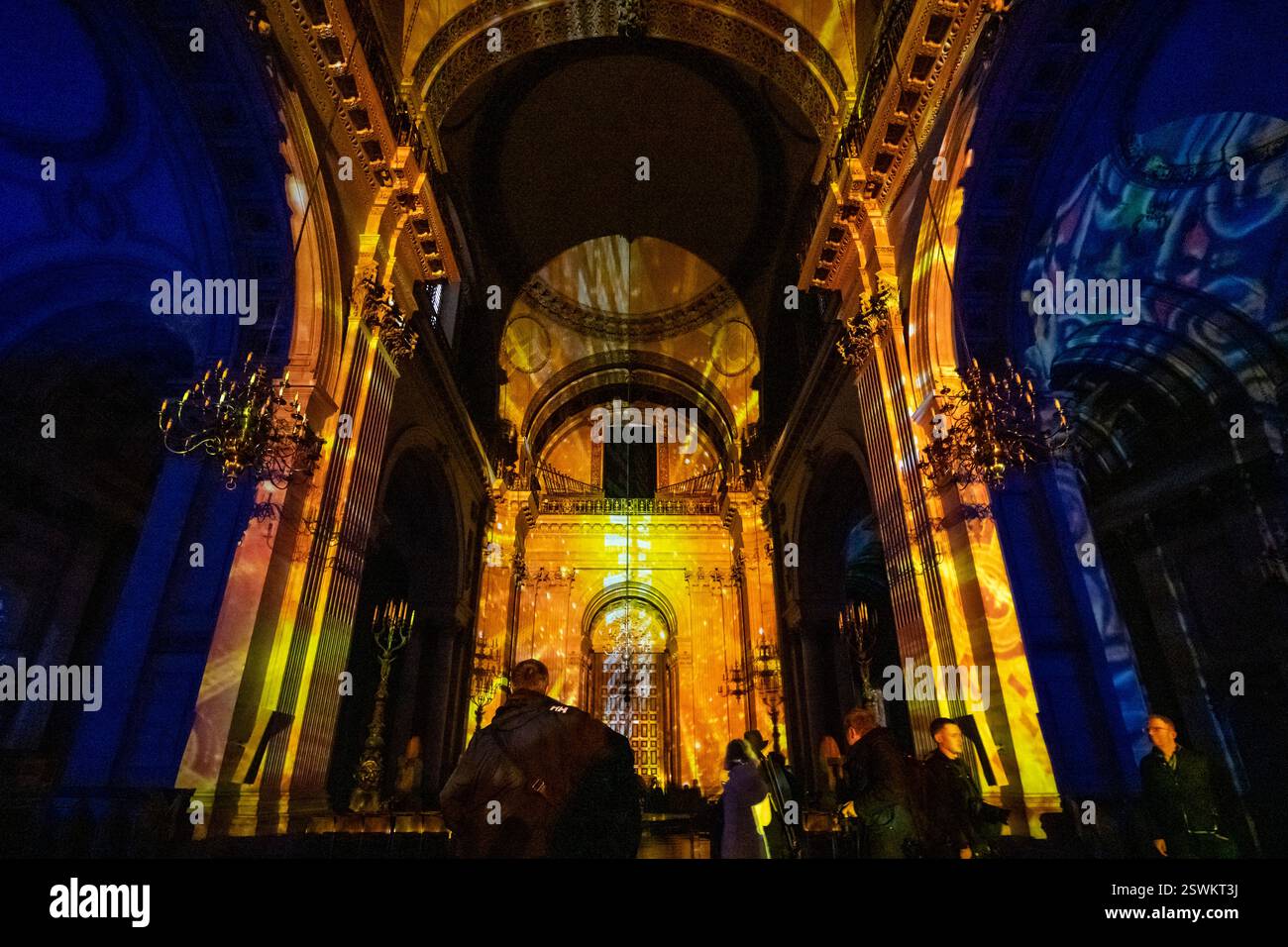 London, UK. 21 February 2025. Preview of ‘Luminous’ by Luxmuralis, an ...