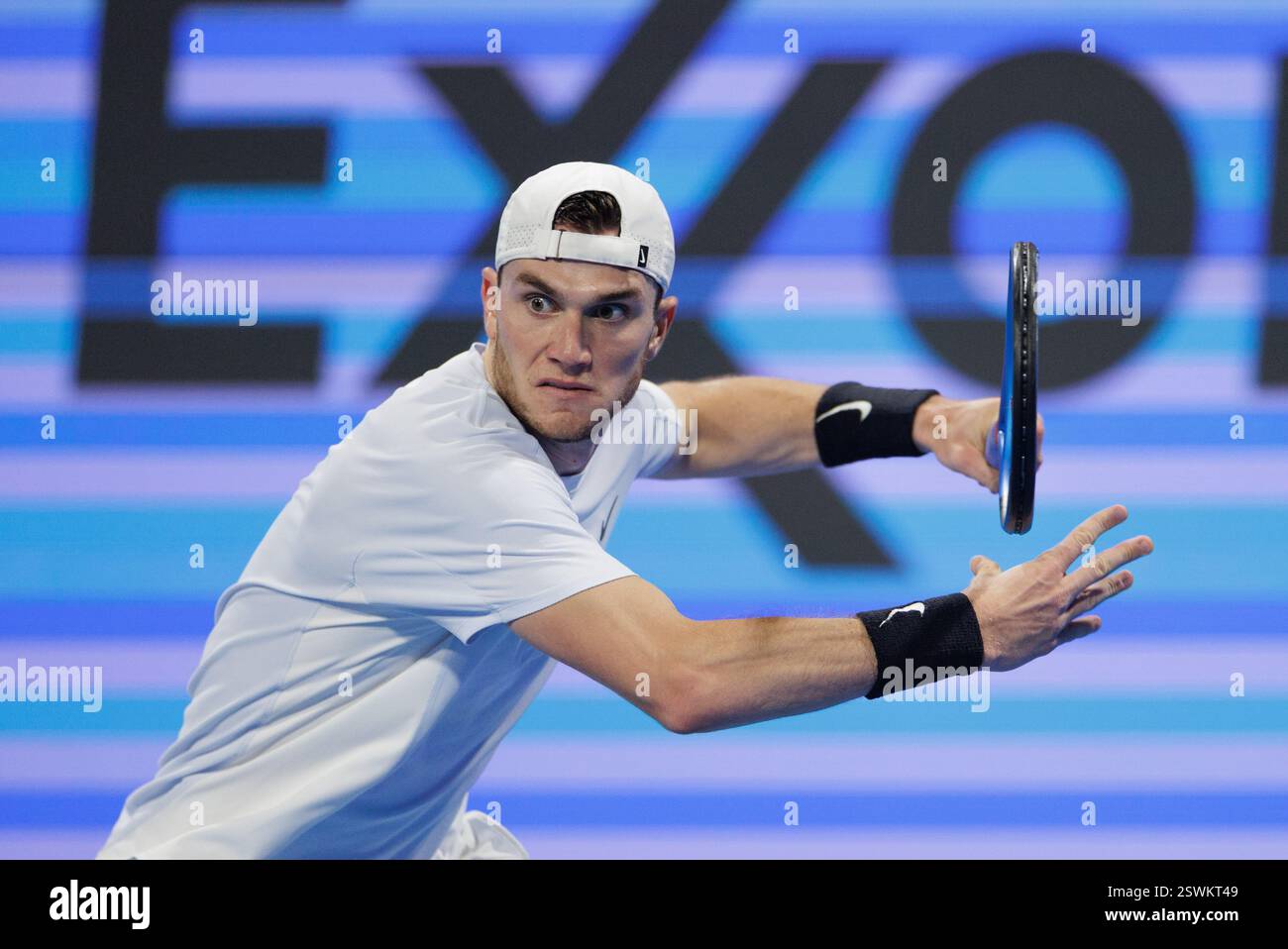 Doha, Qatar. 21st Feb, 2025. Jack Draper of Great Britain during the ...