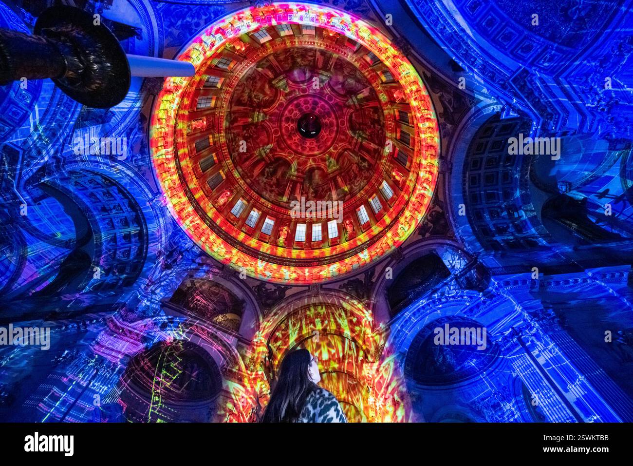London, UK. 21 February 2025. Preview of ‘Luminous’ by Luxmuralis, an ...