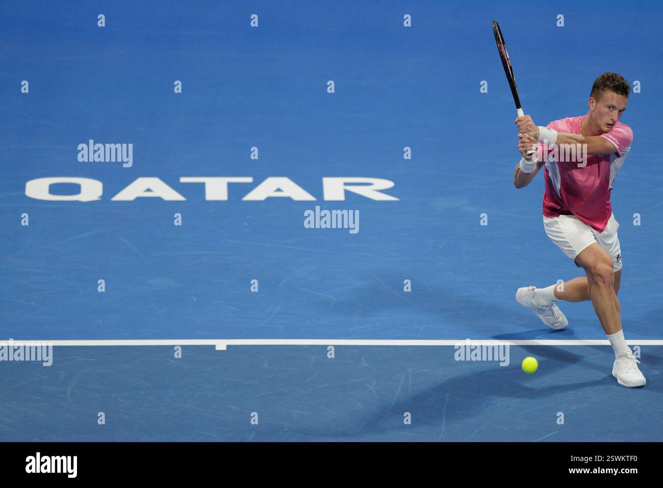 Jiri Lehecka of Czech Republic during the 2025 Qatar ExxonMobil Open ...