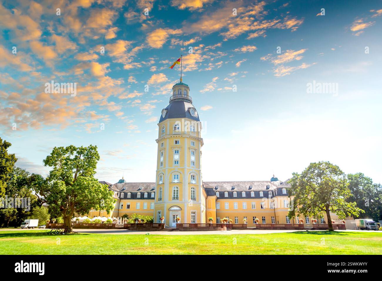 Karlsruhe castle baroque palace hi-res stock photography and images - Alamy