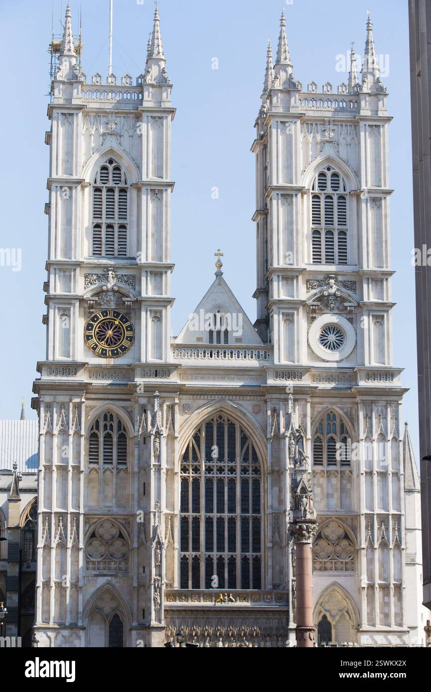 Westminster Abbey, London, UK. Iconic Gothic architecture, featuring ...