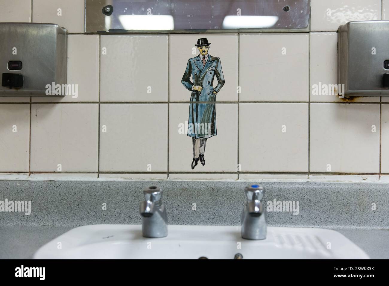 Subway station restroom, Strand Stock Photo - Alamy