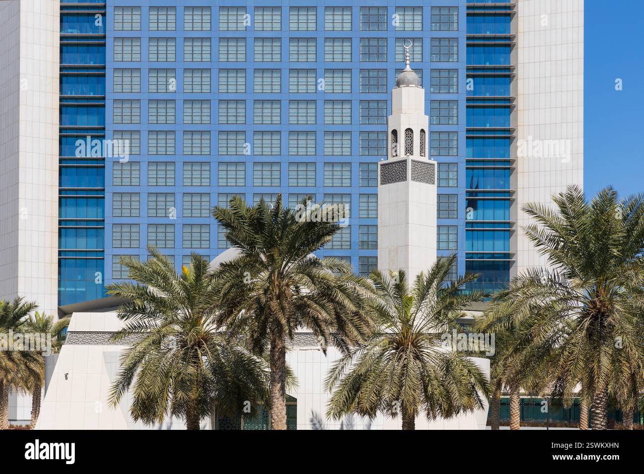 The mosque at the ADNOC (Abu Dhabi National Oil Company) Headquarters ...