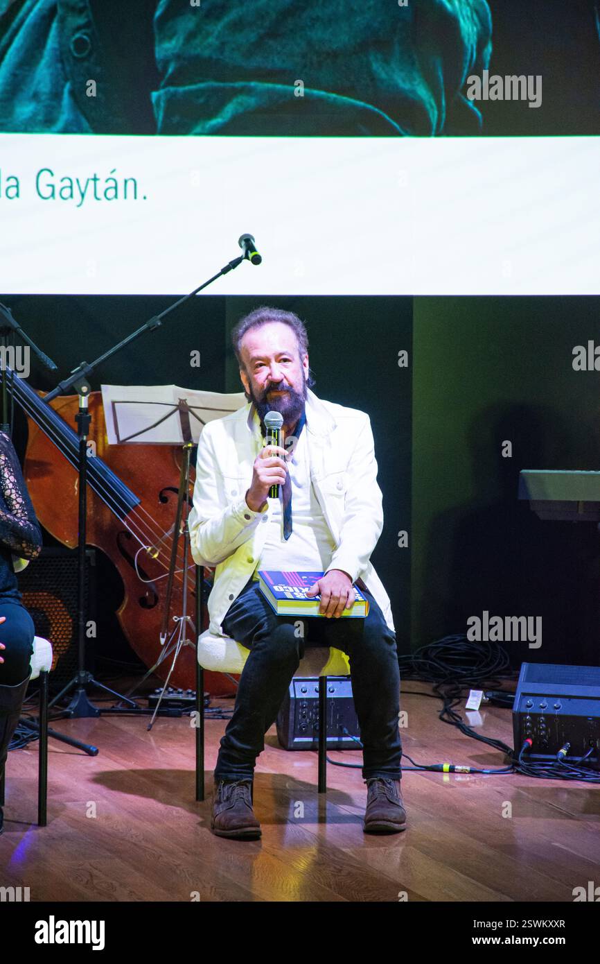 Javier Ramirez, known as ''El Cha!'', speaks during the presentation of ...