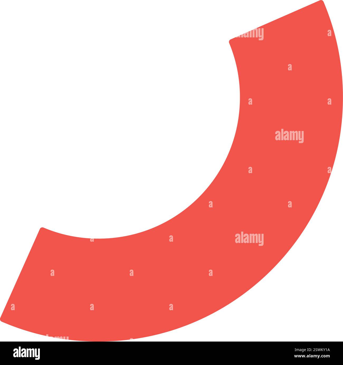 Geometric Shape Curved Ribbon Modern Abstract Art Stock Vector Image ...