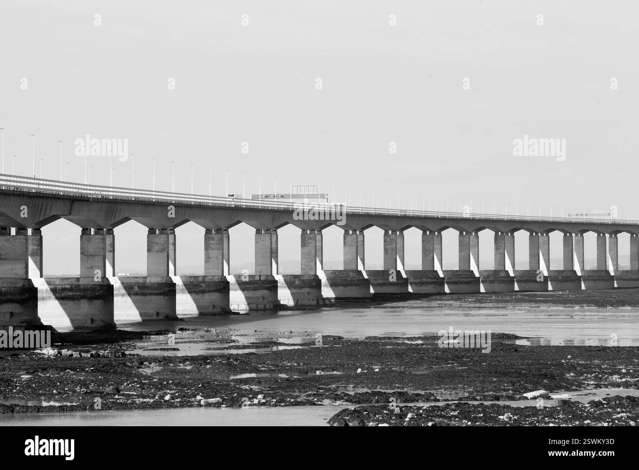 The Severn Bridge, a major UK landmark, spans the Severn Estuary ...