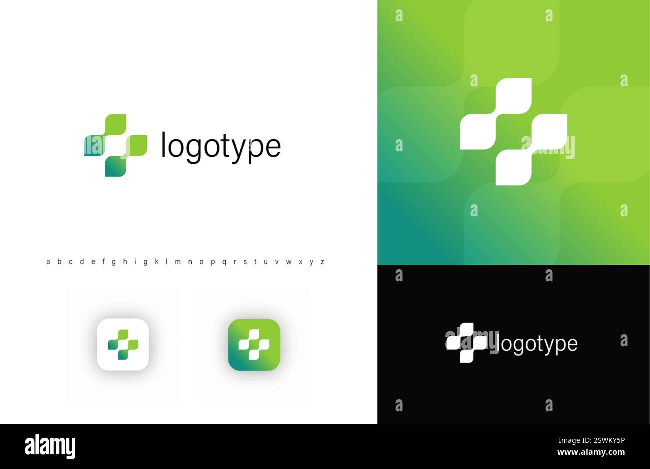 Leaves cross logo, symbolizing health, innovation, and technology ...