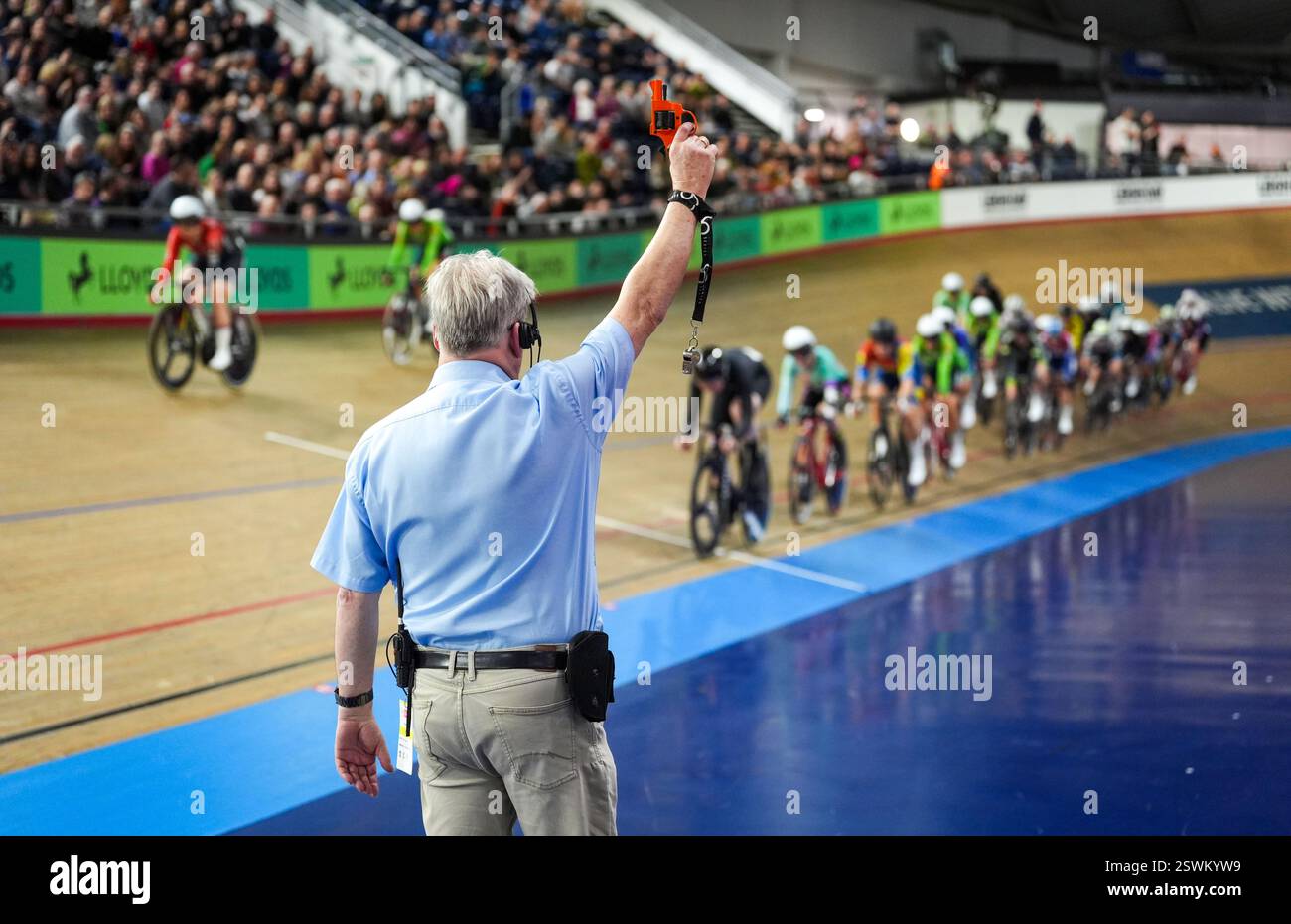 General view during the Women's Scratch Race final on day one of the ...