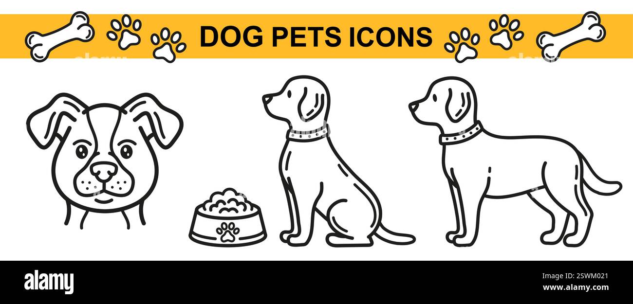 Pup feeding Stock Vector Images - Alamy