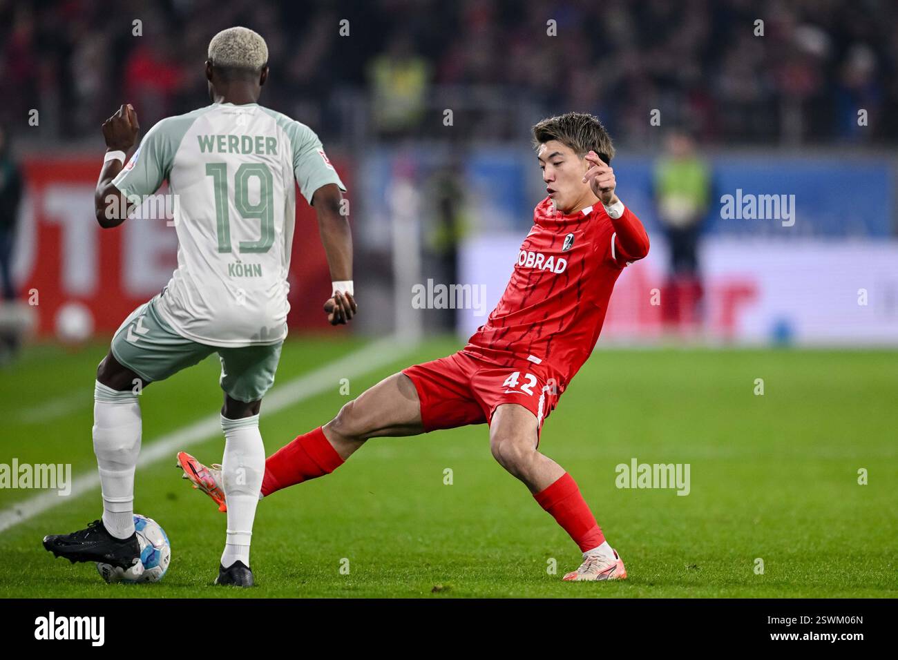 Freiburg Im Breisgau, Germany. 21st Feb, 2025. Soccer: Bundesliga, SC ...