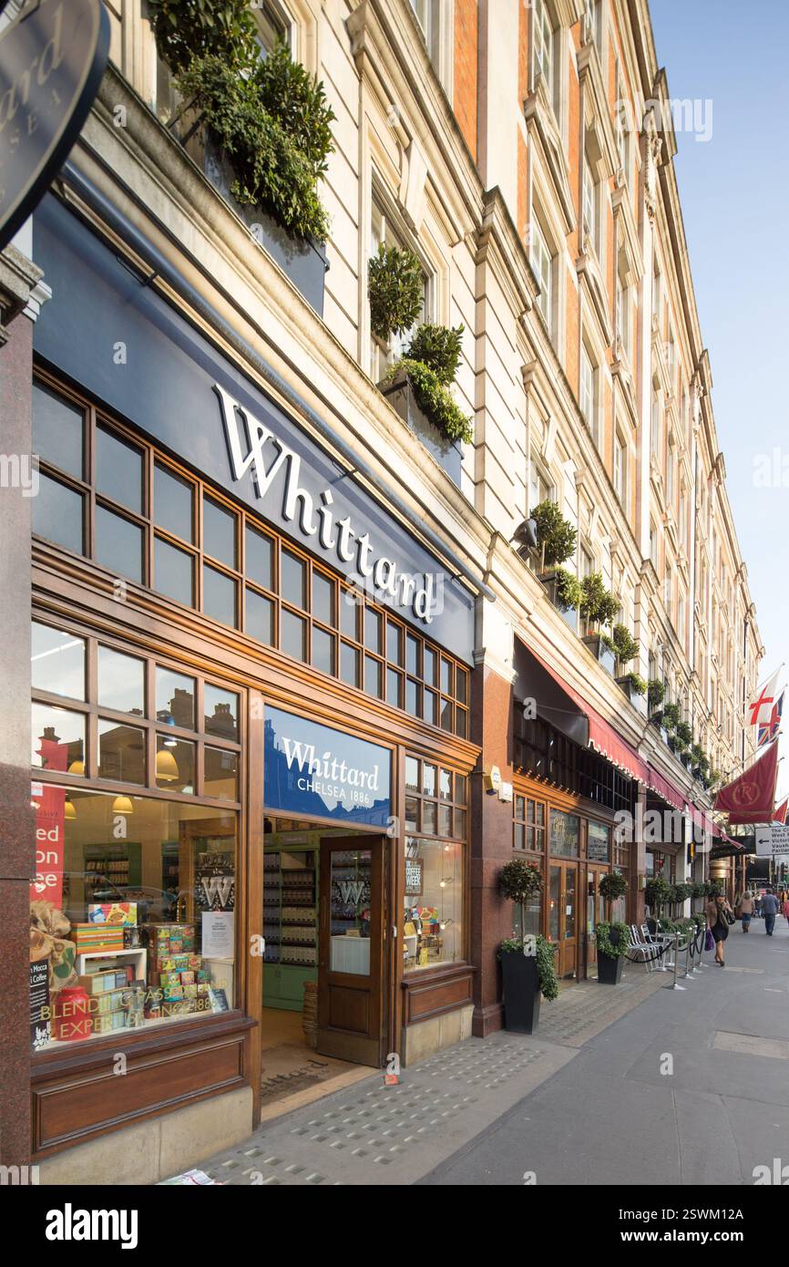 Whittard Chelsea, a tea shop, Victoria, London, UK. The building, with ...