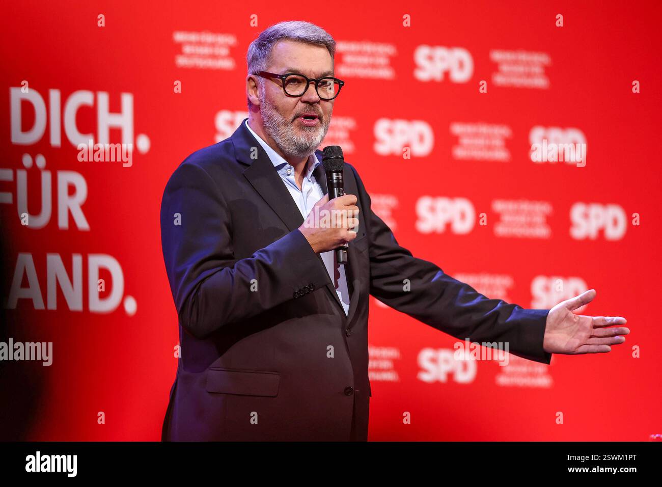 21.02.2025, Wahlkampfveranstaltung SPD, Abschlusskundgebung der ...