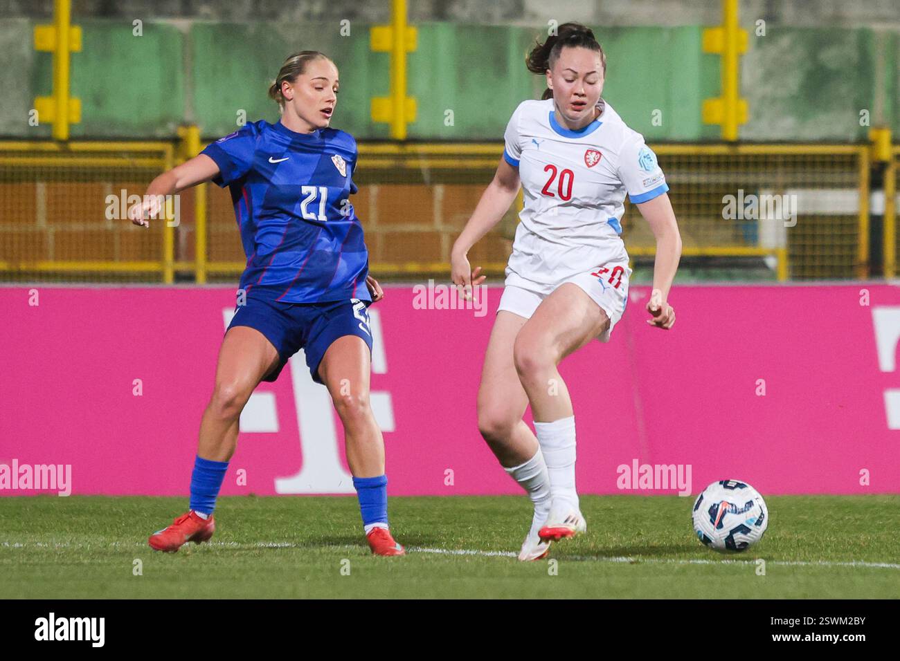 Pula, Croatia. 21st Feb, 2025. Ana Maria Markovic of Croatia Alena ...
