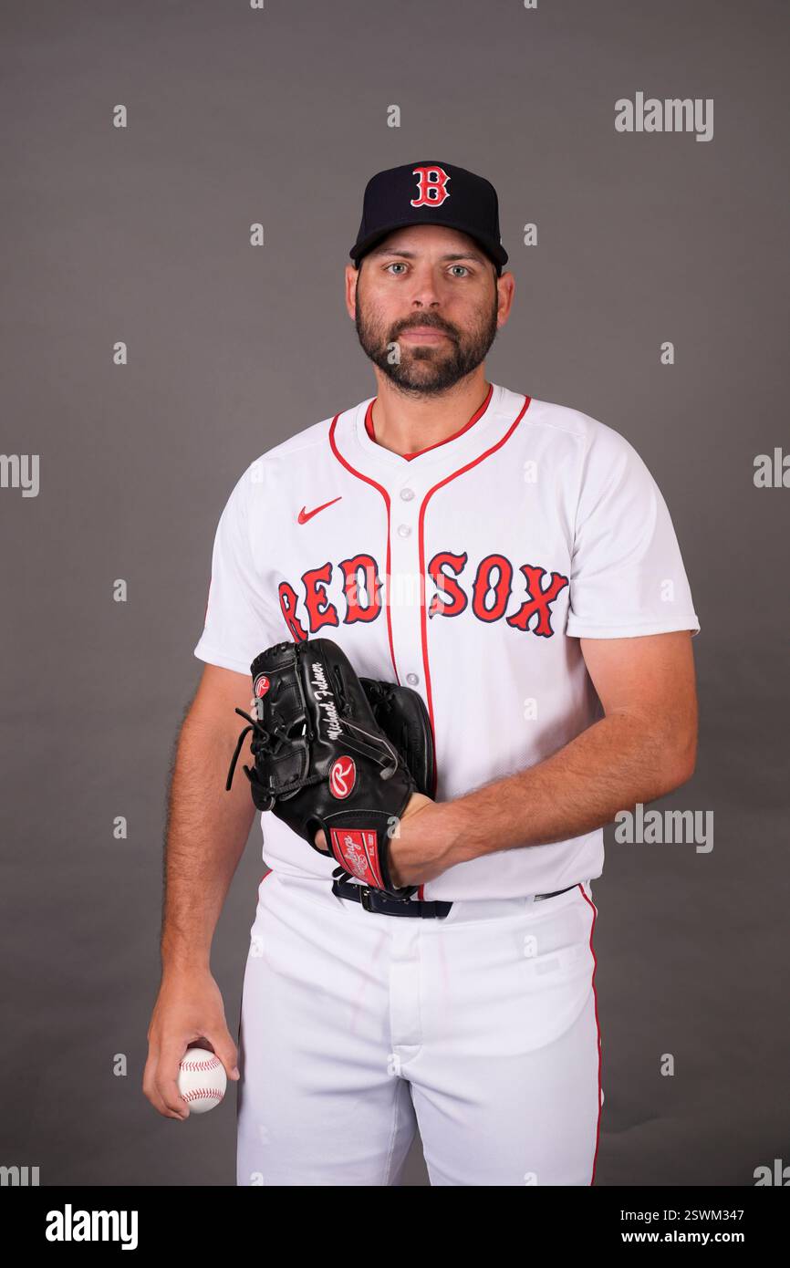 Boston Red Sox pitcher Michael Fulmer poses during photo day at the ...