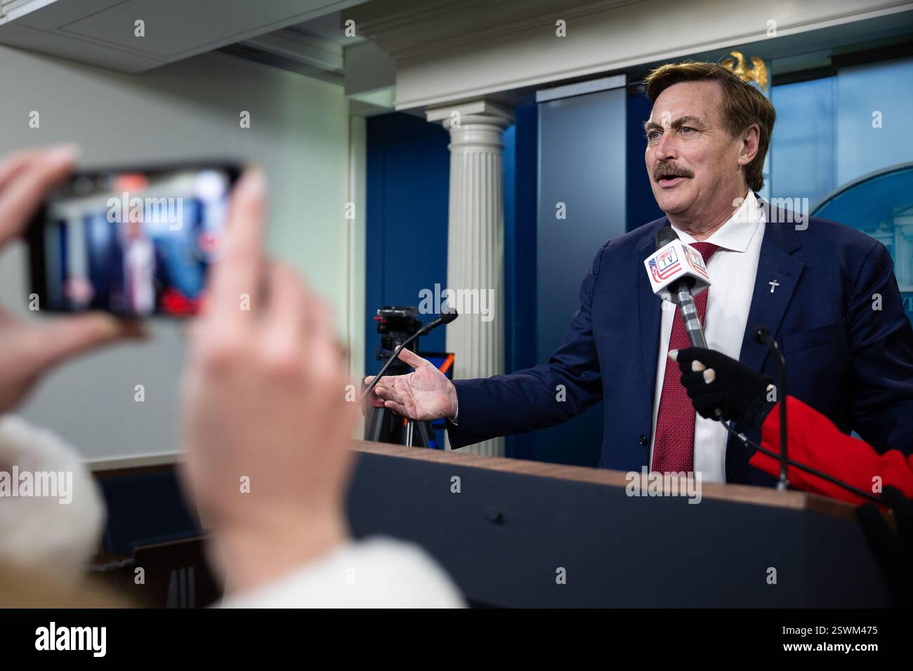 Washington, United States. 21st Feb, 2025. My Pillow CEO Mike Lindell ...