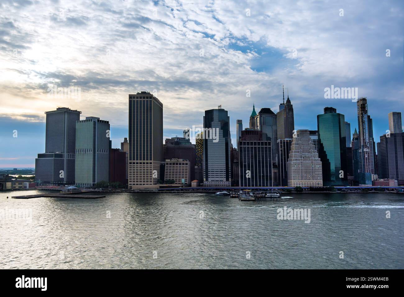 Manhattan skyline showcases mix of modern historic buildings under ...