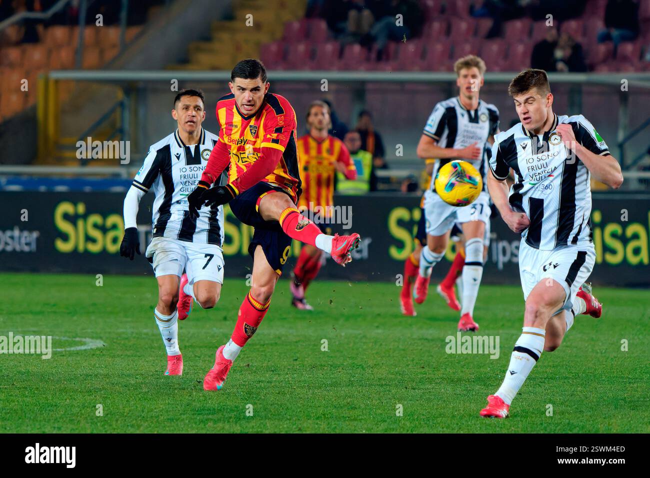 Lecce, Italy. 21st Feb, 2025. Nikola Krstovic of US Lecce during US ...