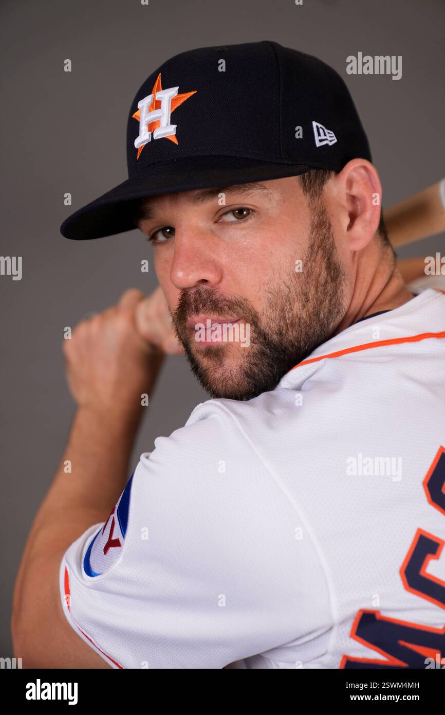 Houston Astros outfielder Chas McCormick poses during photo day at the ...