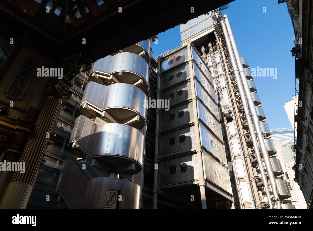 Lloyd's Building, a distinctive skyscraper in London's City of London ...