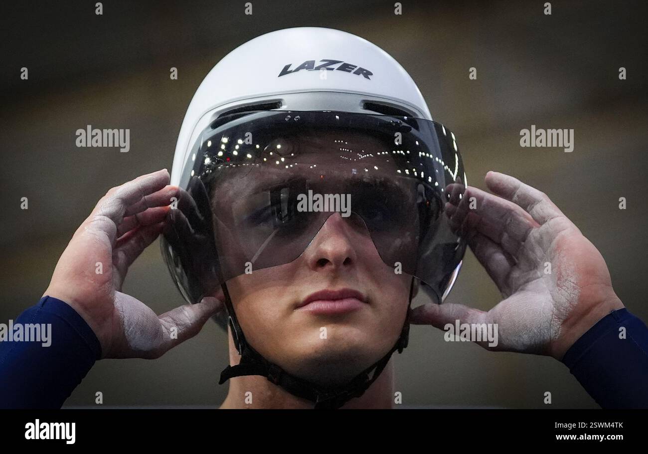 Team Inspired's Matthew Richardson ahead of the Men's Sprint Final on ...