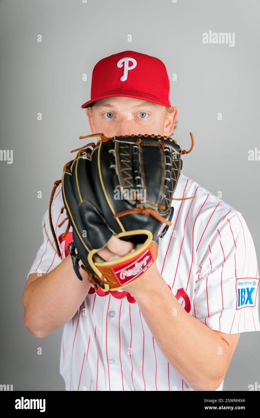 This is a 2025 photo of pitcher Seth Johnson of the Philadelphia ...
