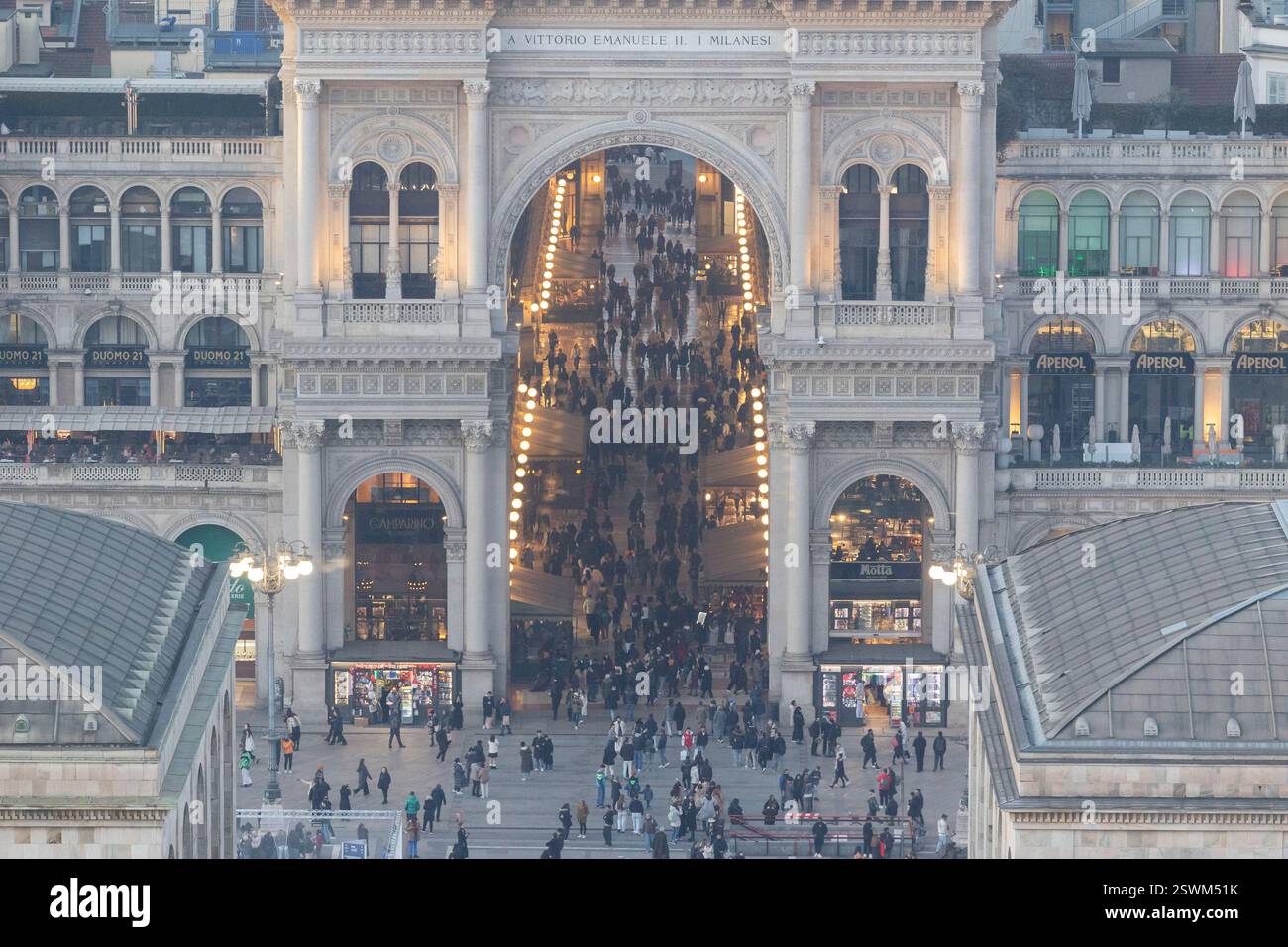 General view of Milano from 16th floor of Terrazza Martini, Milano ...