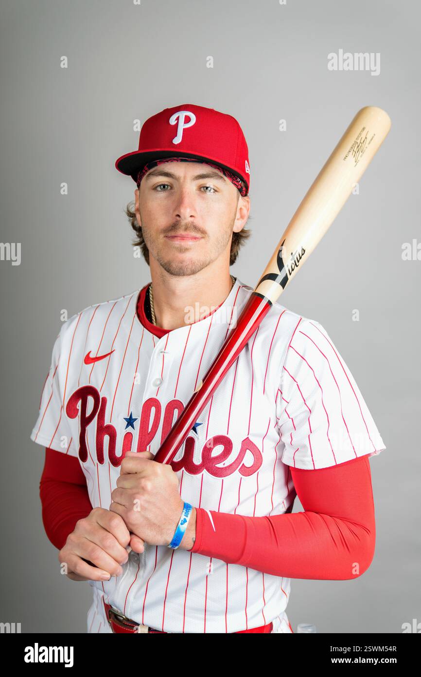 This is a 2025 photo of Bryson Stott of the Philadelphia Phillies ...