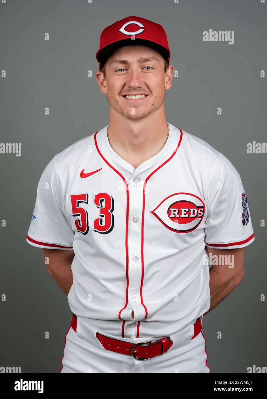 This is a 2025 photo of Cooper Bowman of the Cincinnati Reds baseball ...