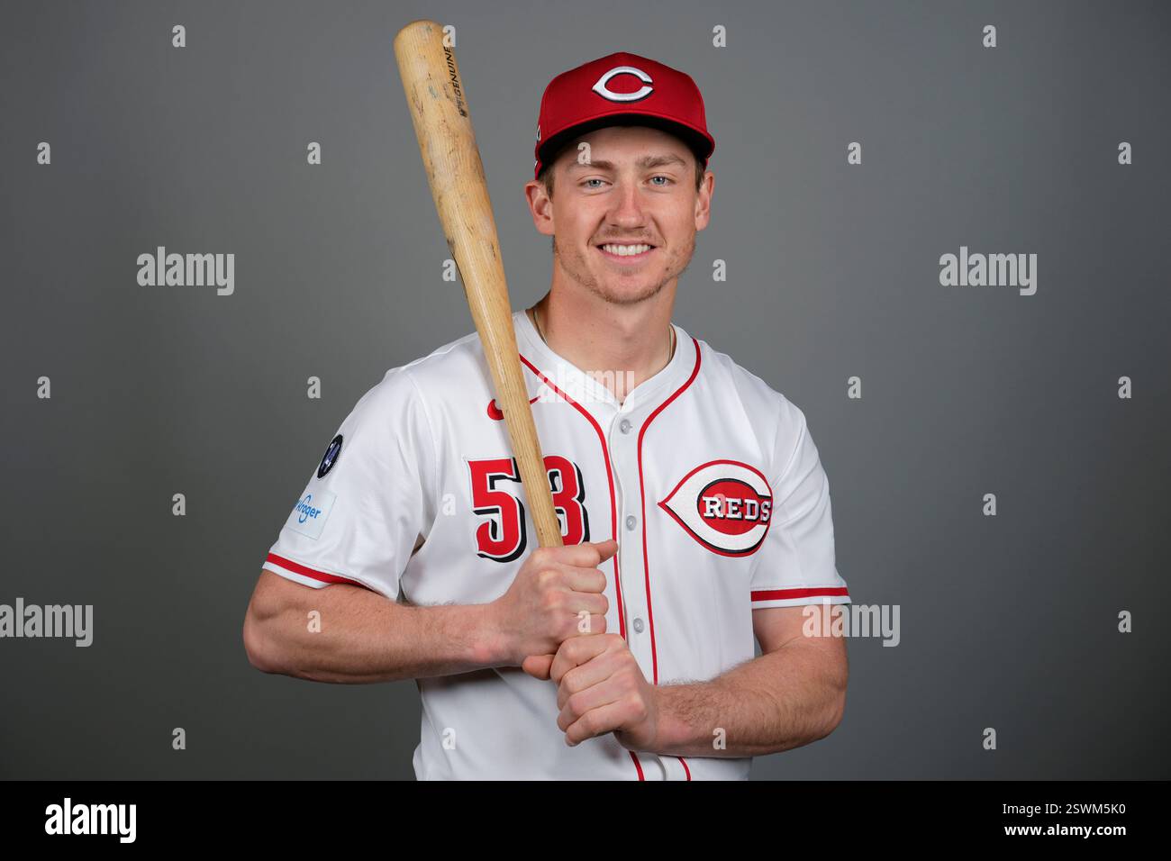 This is a 2025 photo of Cooper Bowman of the Cincinnati Reds baseball ...