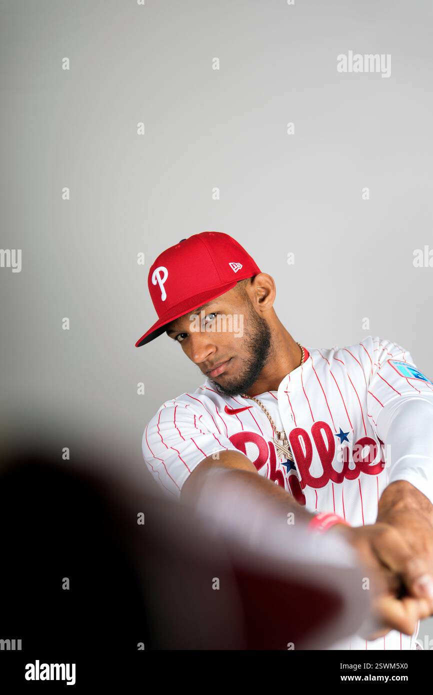 This is a 2025 photo of Johan Rojas of the Philadelphia Phillies ...
