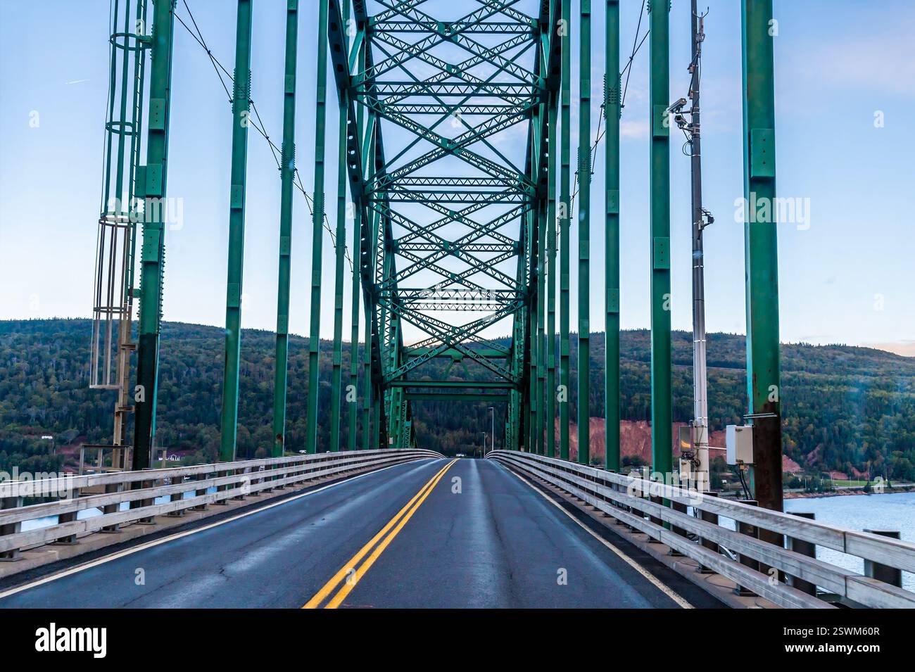 A view on the Seal Island Bridge on the trans canada highway near ...