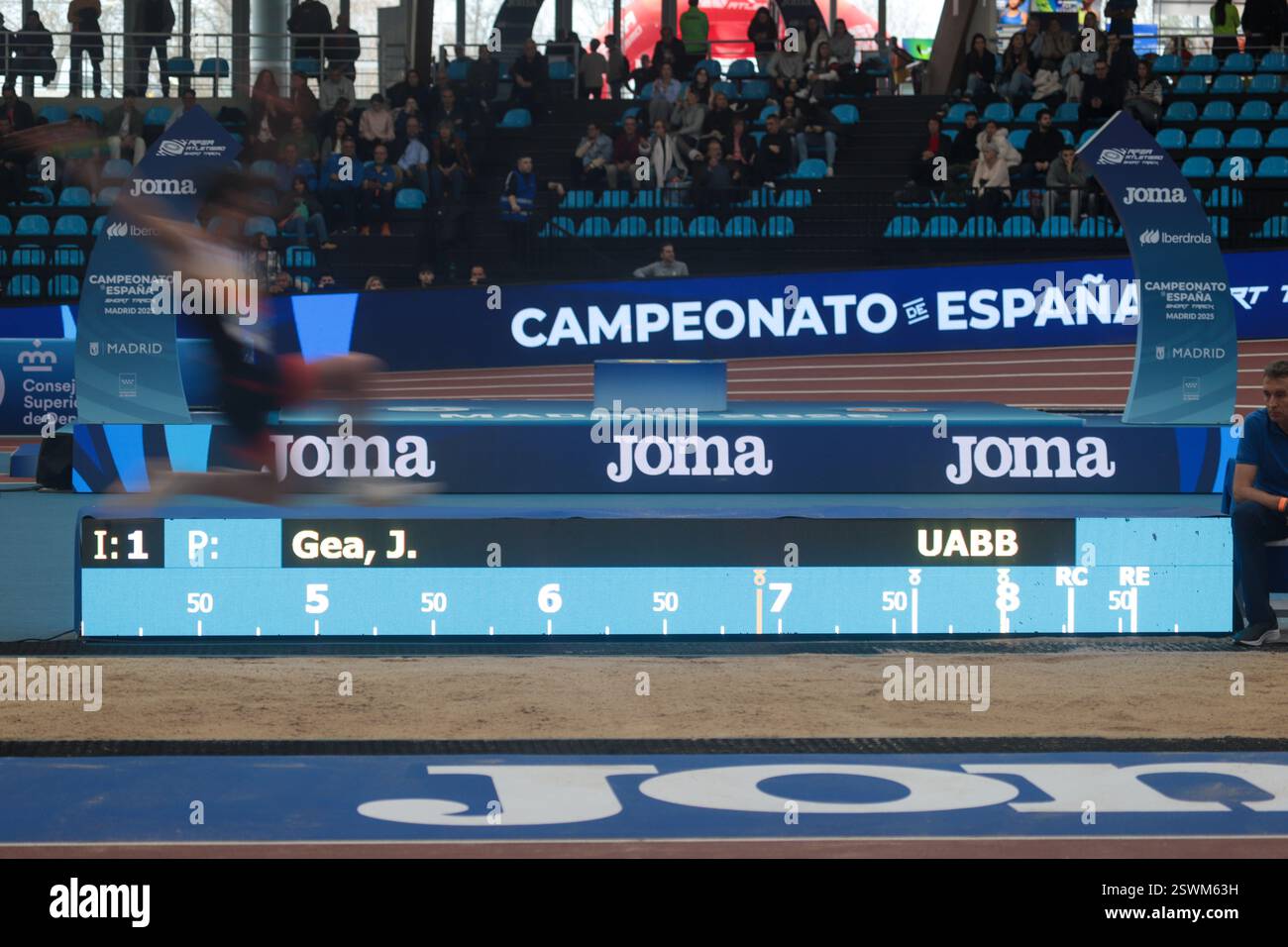 Madrid, Spain, 21st February, 2025: The athlete, Joan Gea (UA Barberá ...