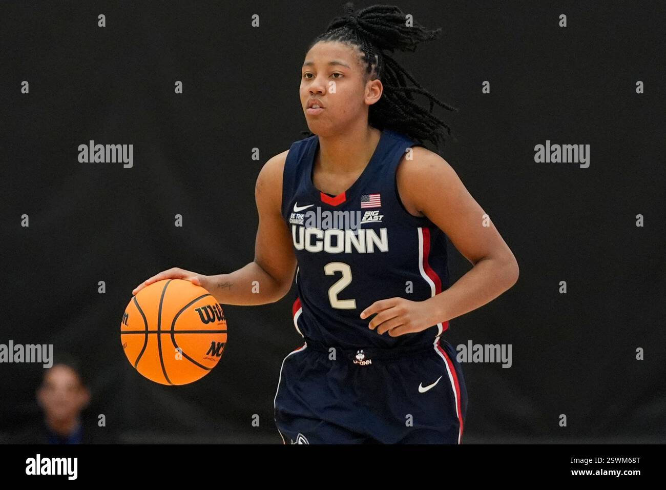 UConn's KK Arnold (2) during the second half of an NCAA women's college ...