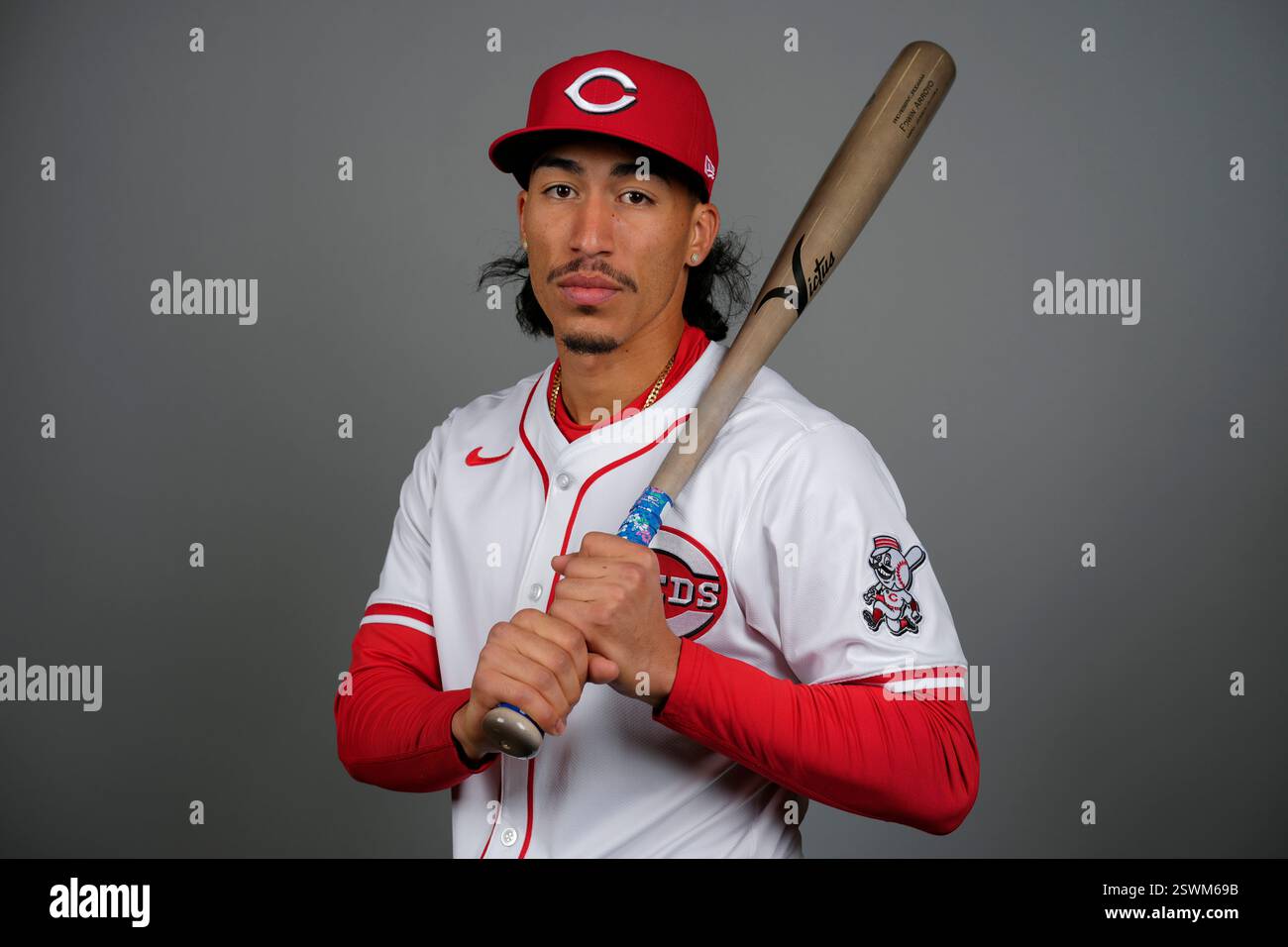 This is a 2025 photo of Edwin Arroyo of the Cincinnati Reds baseball ...