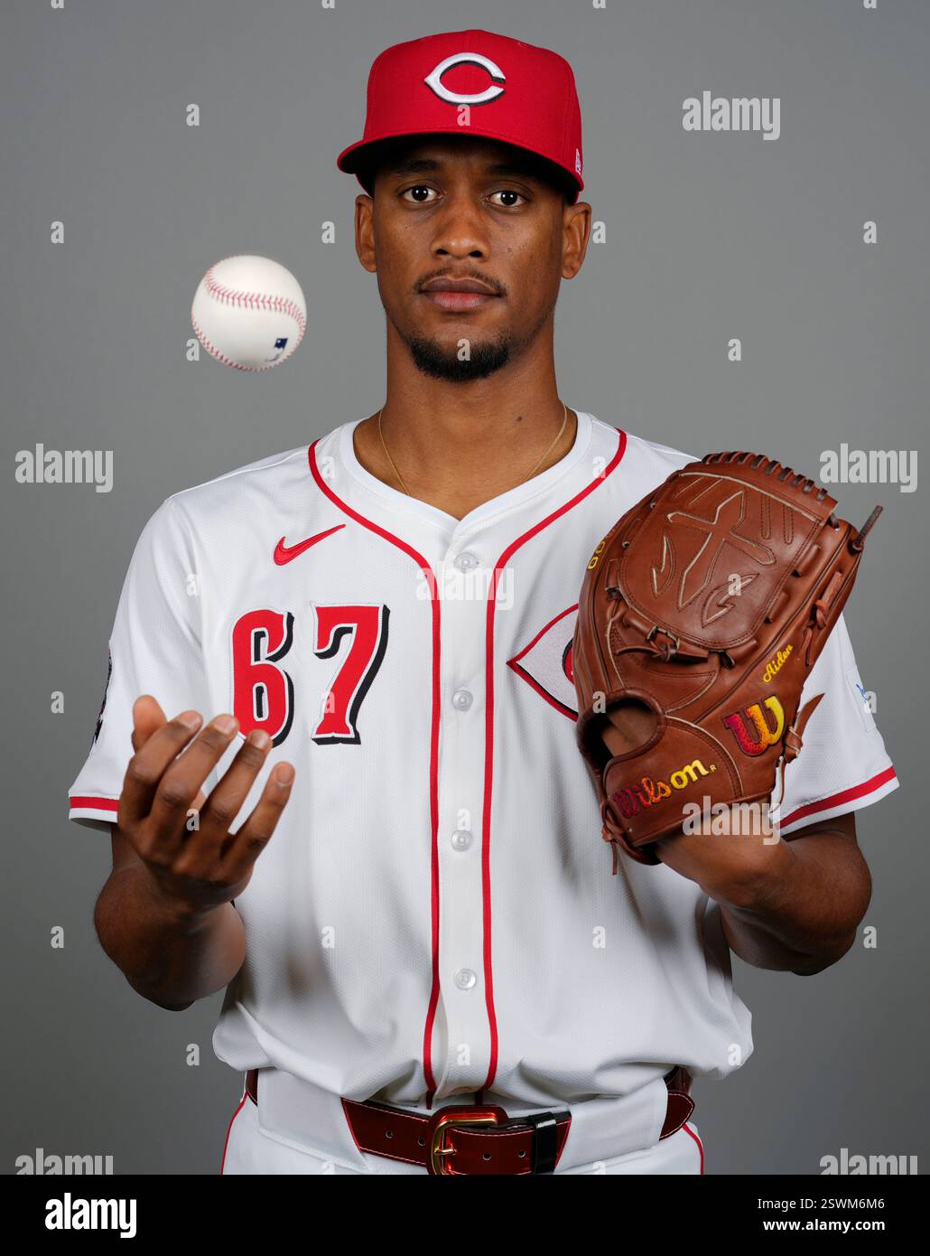 This is a 2025 photo of pitcher Yosver Zulueta of the Cincinnati Reds ...