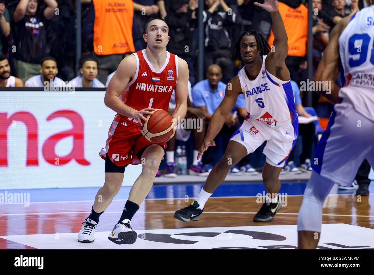Zadar, Croatia. 21st Feb, 2025. Toni Perkovic of Croatia in action ...