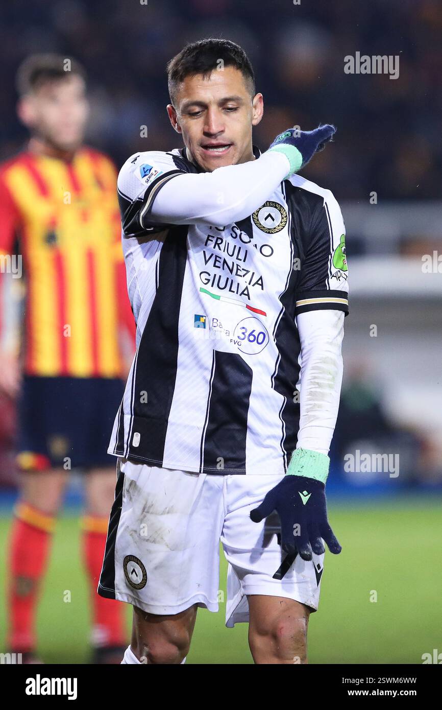Alexis Sanchez of Udinese Calcio looks dejected in the match between US ...