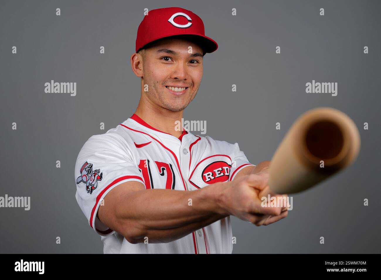 This is a 2025 photo of Stuart Fairchild of the Cincinnati Reds ...