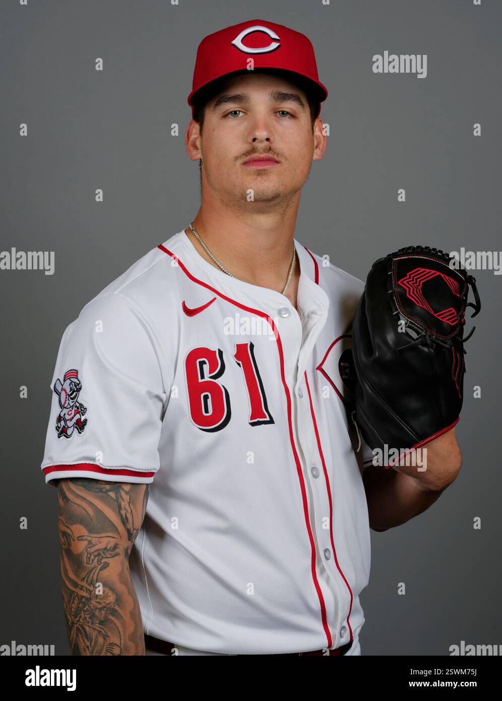 This is a 2025 photo of pitcher Chase Petty of the Cincinnati Reds ...