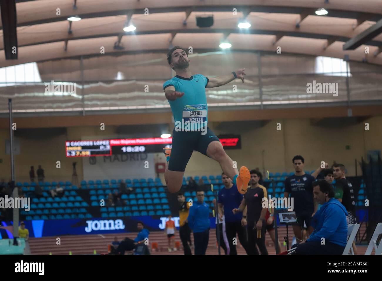 Madrid, Spain, 21st February, 2025: The athlete, Eusebio Cáeres ...