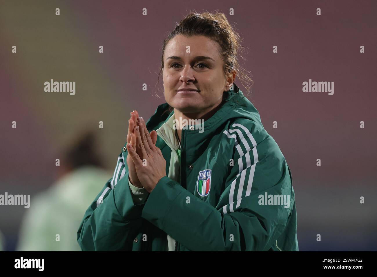 Monza, Italy, 21st February 2025. Cristiana Girelli of Italy applauds ...