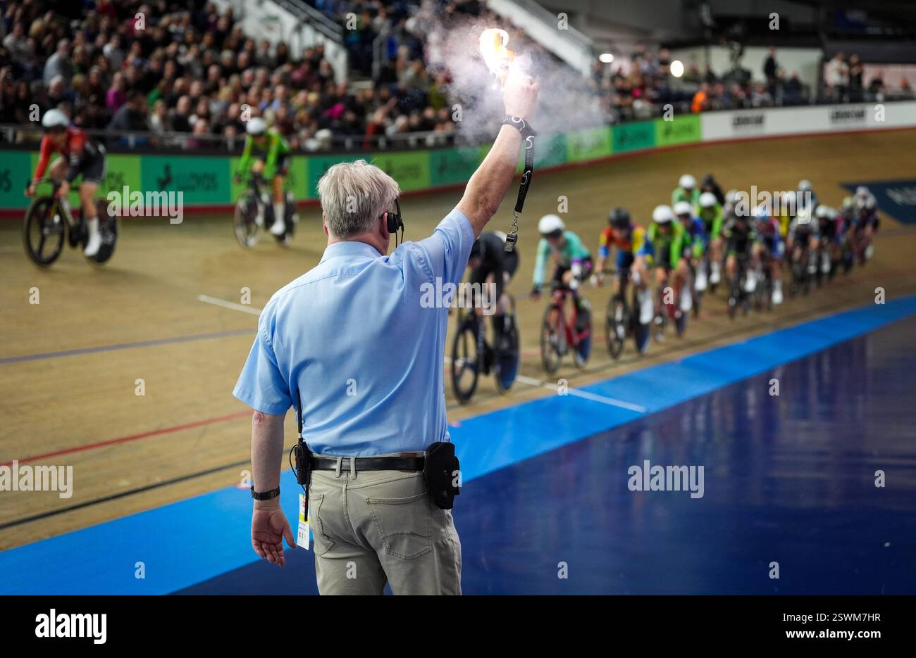 General view during the Women's Scratch Race final on day one of the ...