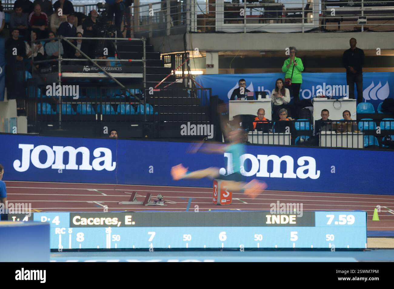 Madrid, Spain, 21st February, 2025: The athlete, Eusebio Cáceres ...