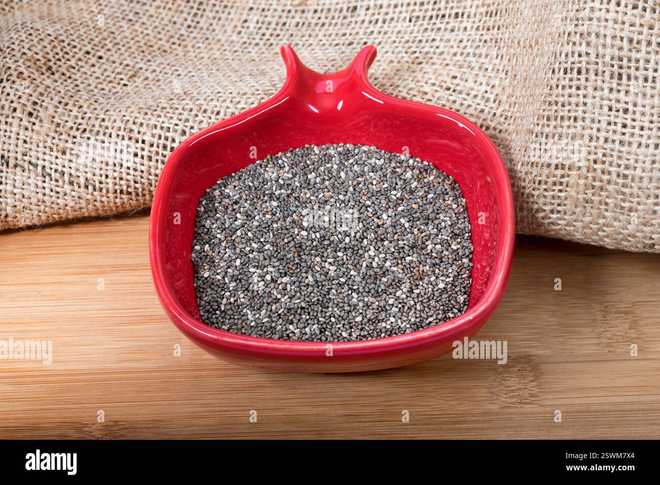 Chia seeds. (Salvia Hispanica). Seeds of a flowering plant in the mint ...