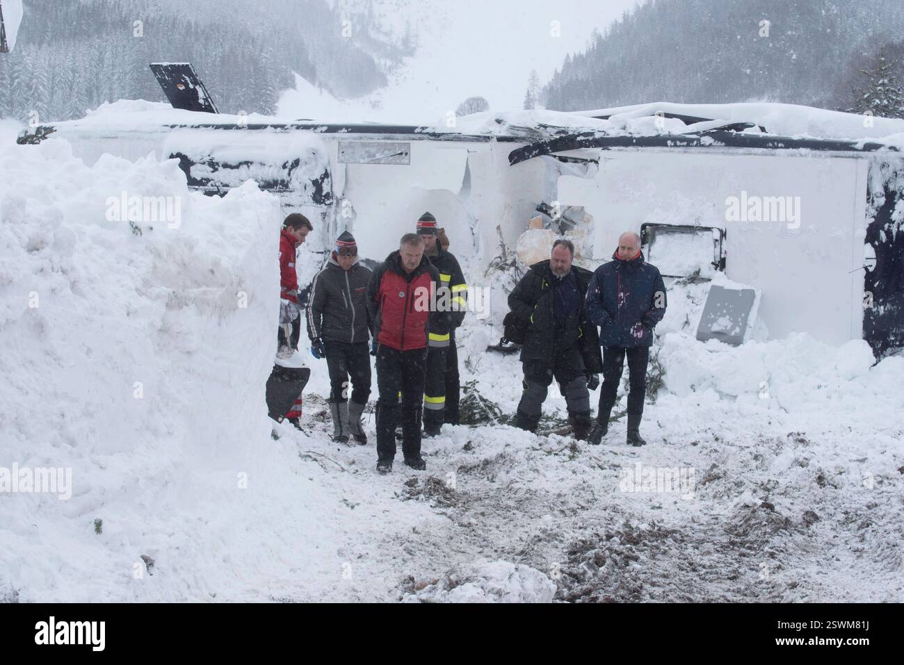 damage and destruction caused by avalanches after heavy snowfall in ...