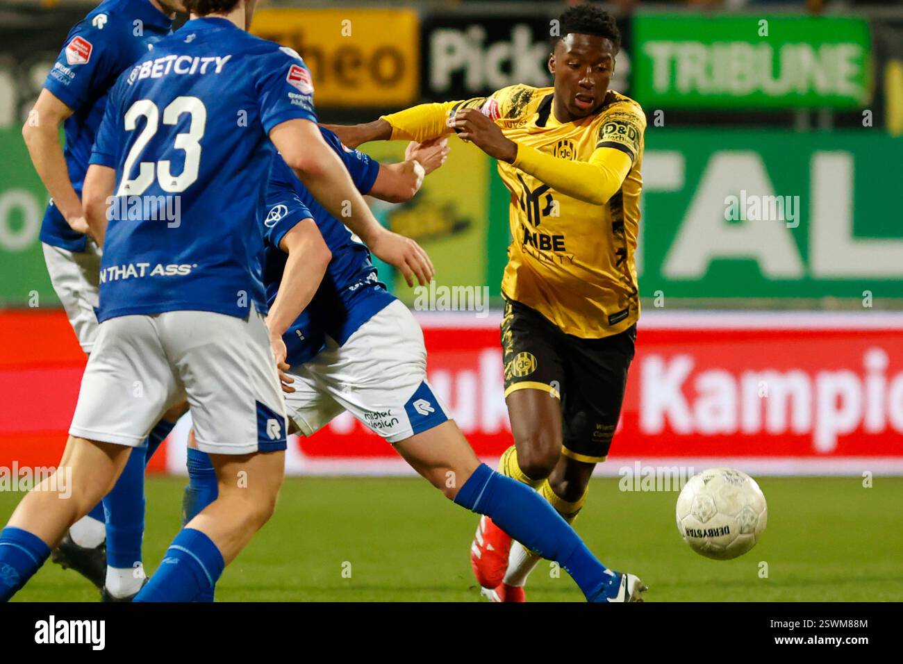 KERKRADE, NETHERLANDS - FEBRUARY 21: Khaled Razak of Roda JC battles for the ball during the ...
