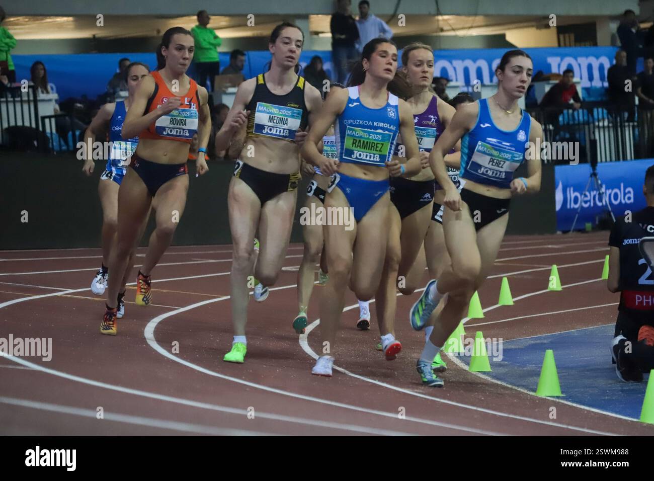 Madrid, Spain, 21st February, 2025: The start of the 800m Pentathlon ...