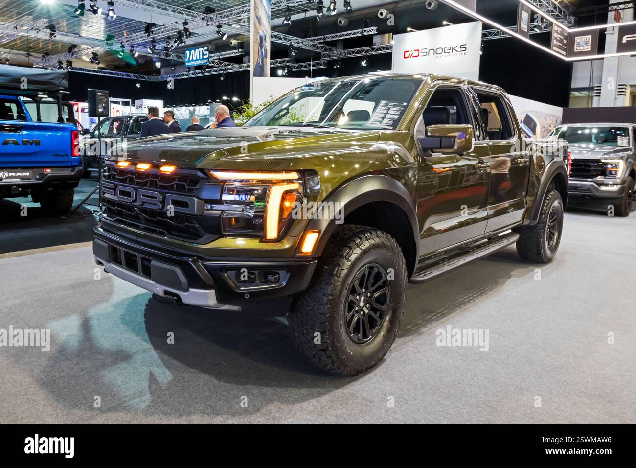 Ford F-150 Raptor (2025) pick-up truck at the Brussels Motor Show ...