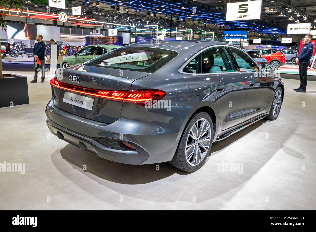 Audi A5 Berline (2025) car at the Brussels Motor Show. Brussels ...